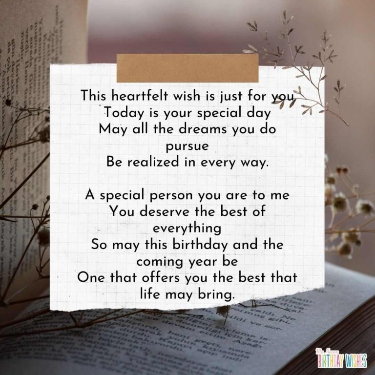 Happy Birthday Poems and Wishes (With Unique Quotes)
